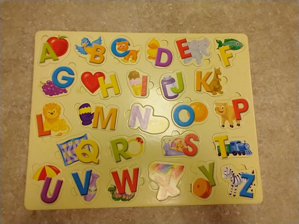 School Owned Supplies - Alphabet - Christ Lutheran Learning Center